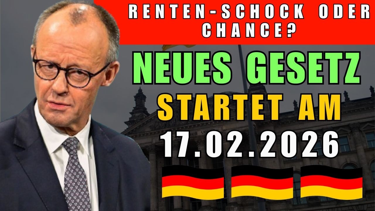Renten-Schock oder Chance? Neues Gesetz startet am 17.02.2026 - YouTube