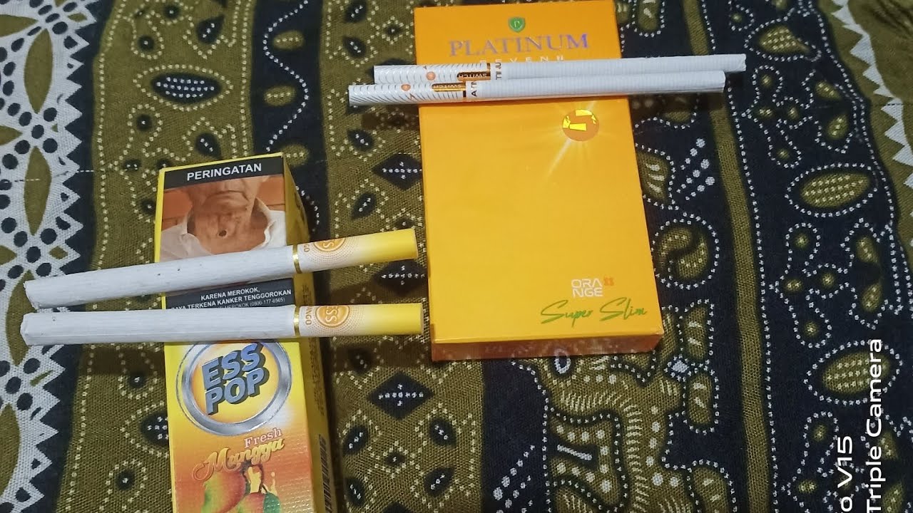 Rivew rokok ess pop fress manggo & PLATINUM SEVEN klik orange rasanya ...
