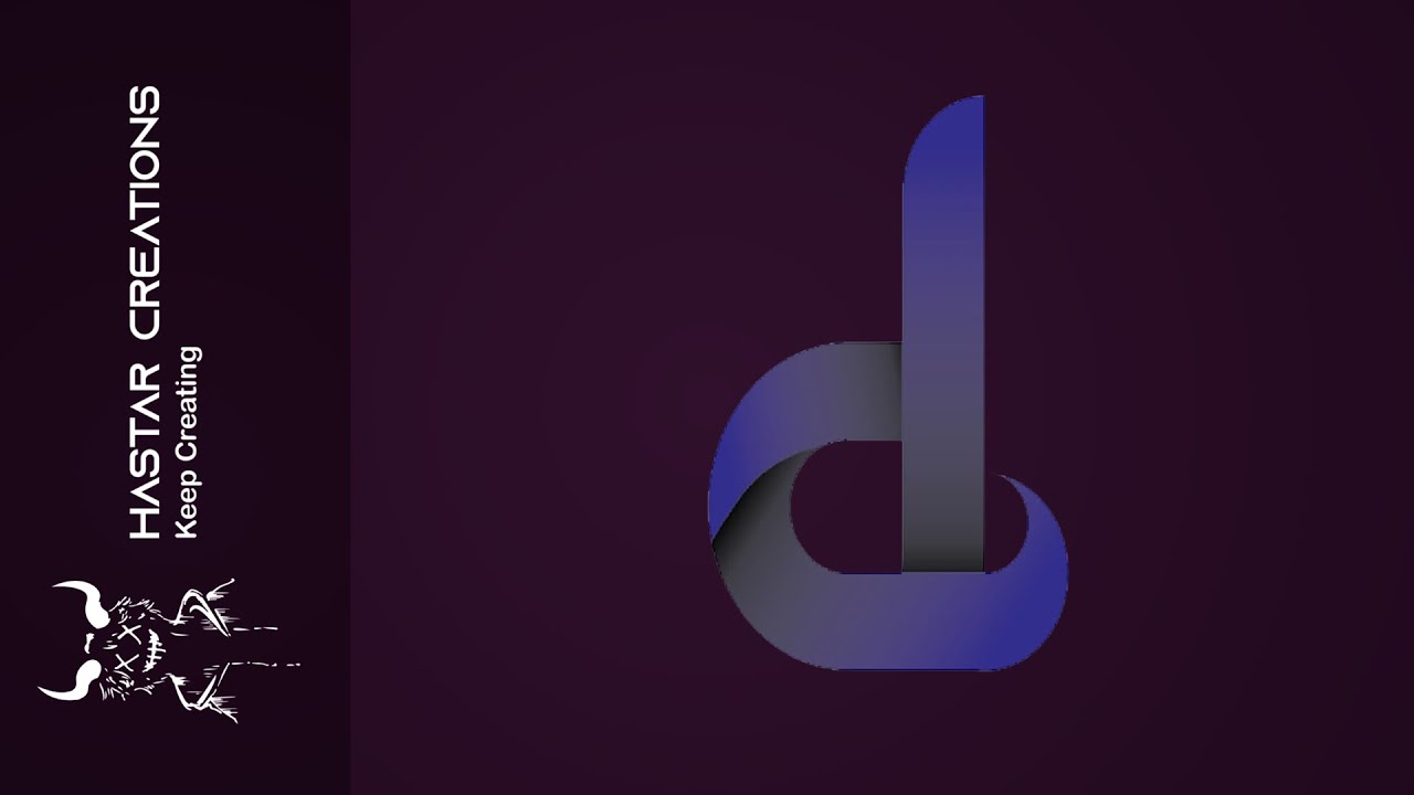 How To Make Simple Logo Design in 2 Min | Hastar Creation - YouTube