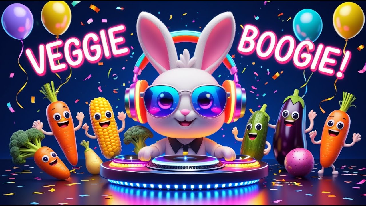 🕺🥕🐰 Veggie Boogie Bash || Dance Along with Carrot, Broccoli & Friends ...
