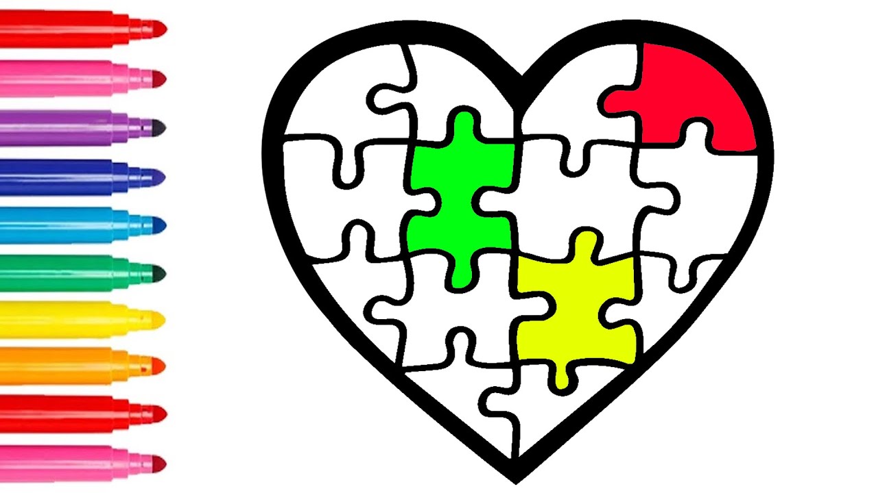 How to Draw a Colorful Heart | Step by Step - YouTube