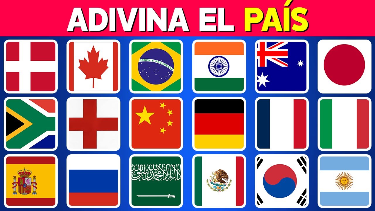 Adivina el País 🌍 | Nivel Fácil, Medio, Difícil e Imposible 🚀 - YouTube