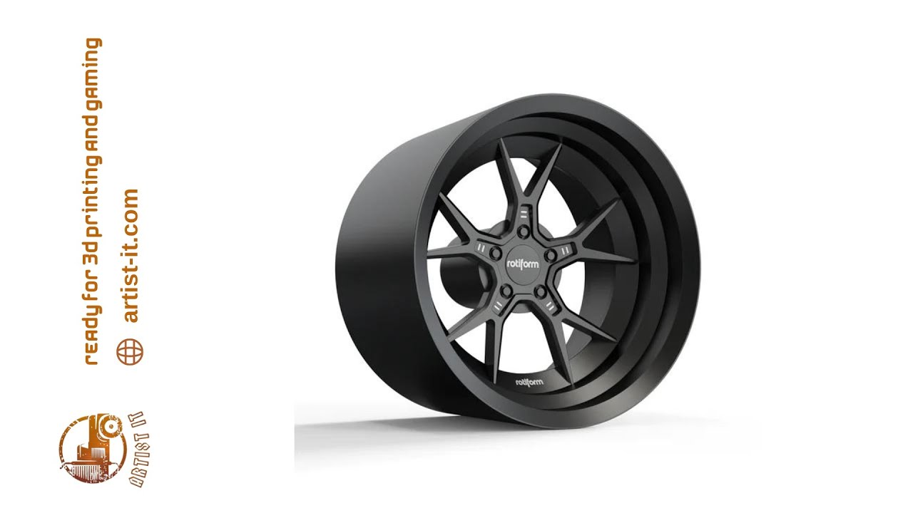 ROTIFORM KPR WHEEL 3D MODEL - YouTube