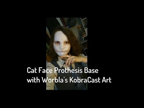Worbla's KobraCast Art - Making a Cat Face Prothesis Base