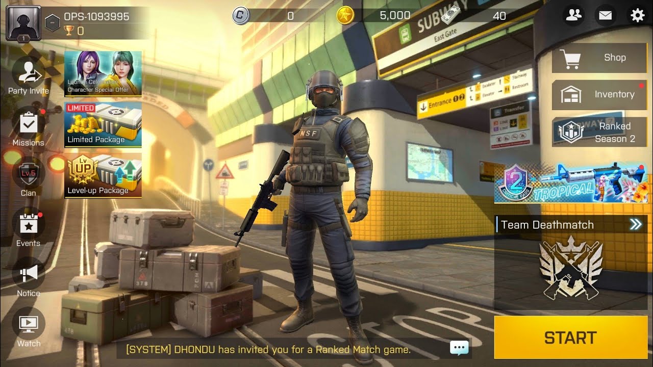 New Multiplayer & Fps Shooting Game On Play store | C-Ops Reloaded ...