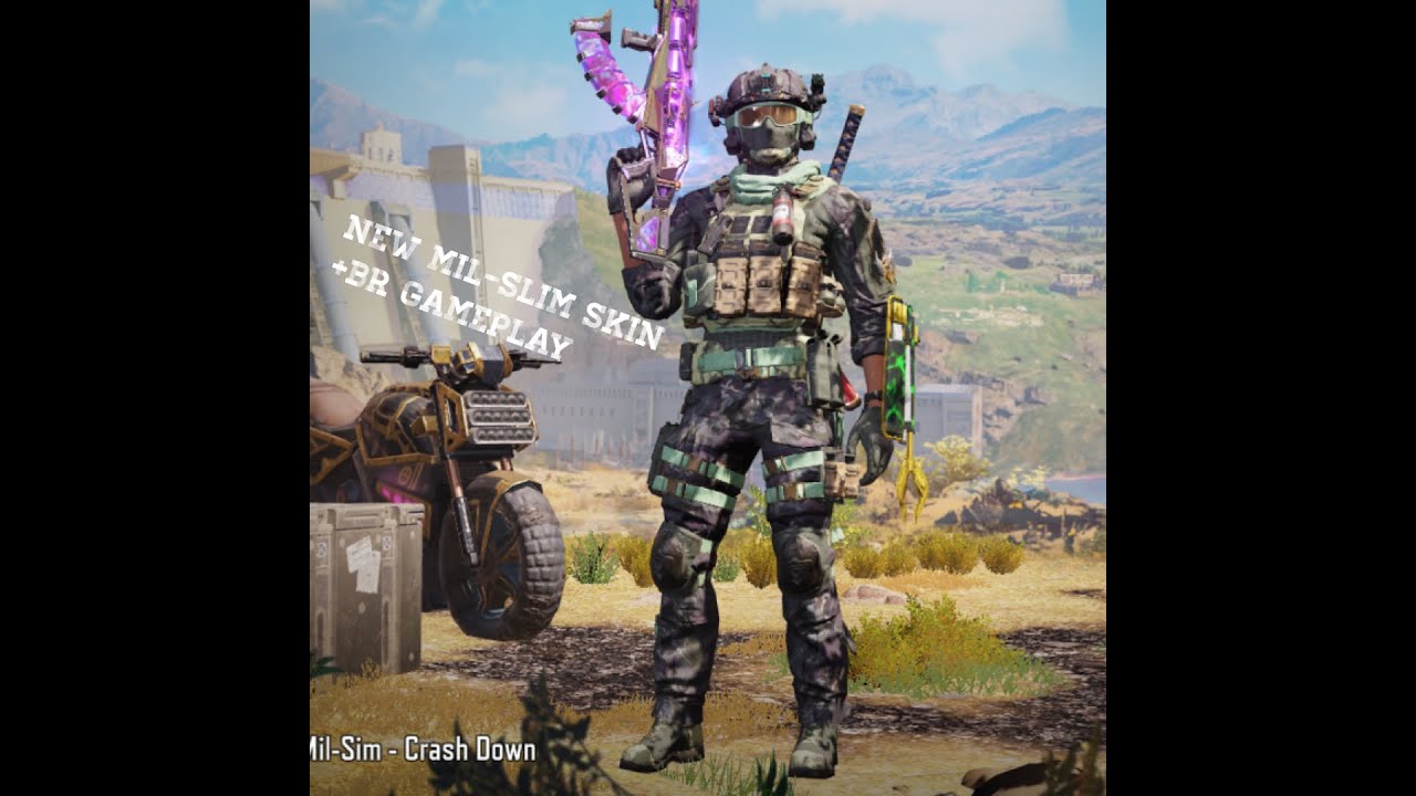 New mil-slim skin+br gameplay - YouTube