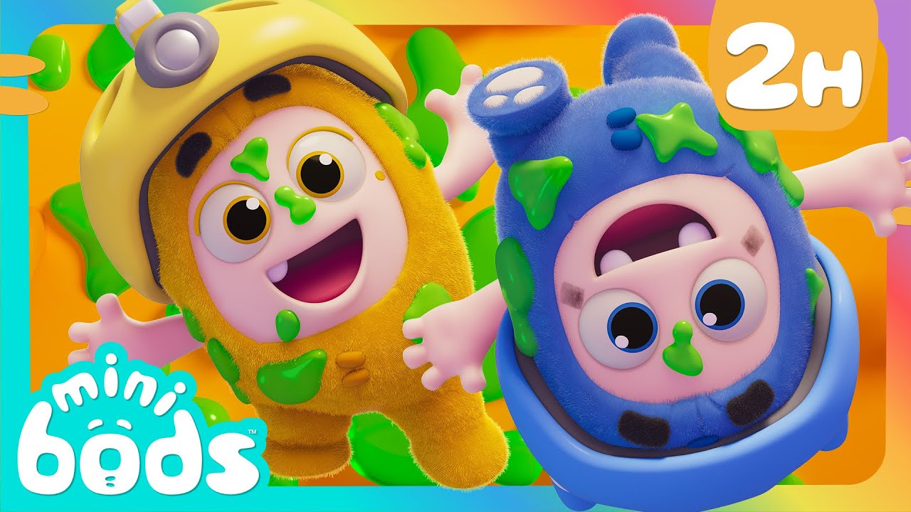 Bubbles and Pogo Get Slimed! 🟢 | Minibods | Preschool Cartoons for Toddlers - YouTube