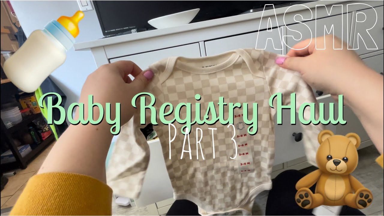 ASMR Baby Registry Haul (Part 3) 🧸🍼🩵 - YouTube