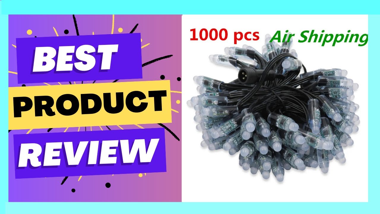 Best Free AIR Shipping -1000Pcs DC12V WS2811 Bullet Pixel Review - YouTube