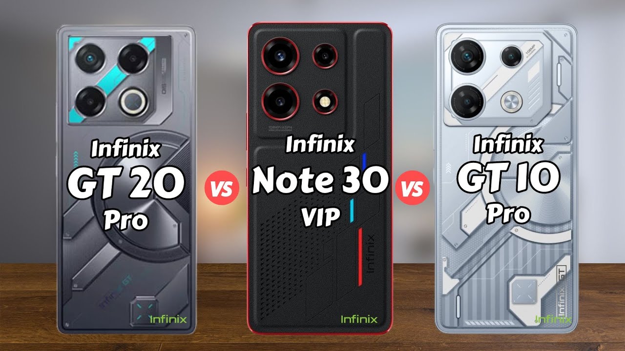 Infinix GT 20 Pro vs Infinix Note 40 Pro Plus vs Infinix GT 10 Pro ...