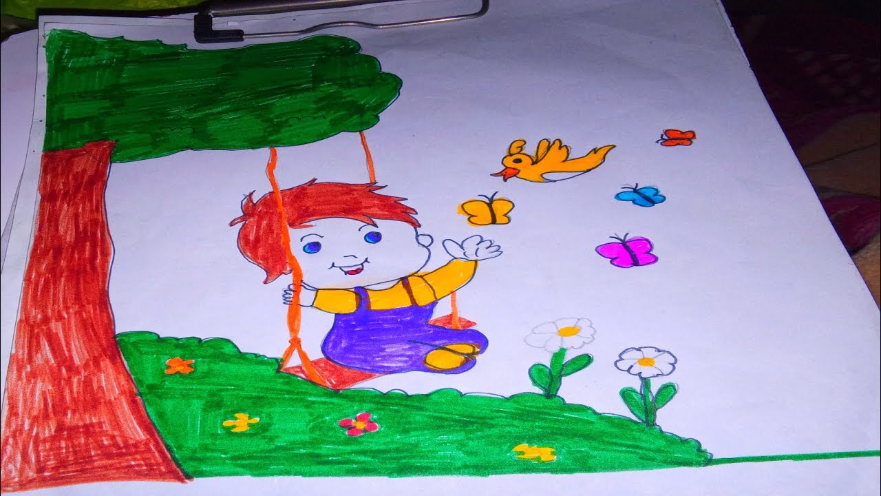 How to draw a kid Very Easy Step by Step - Draw for Kids #drawing #art ...