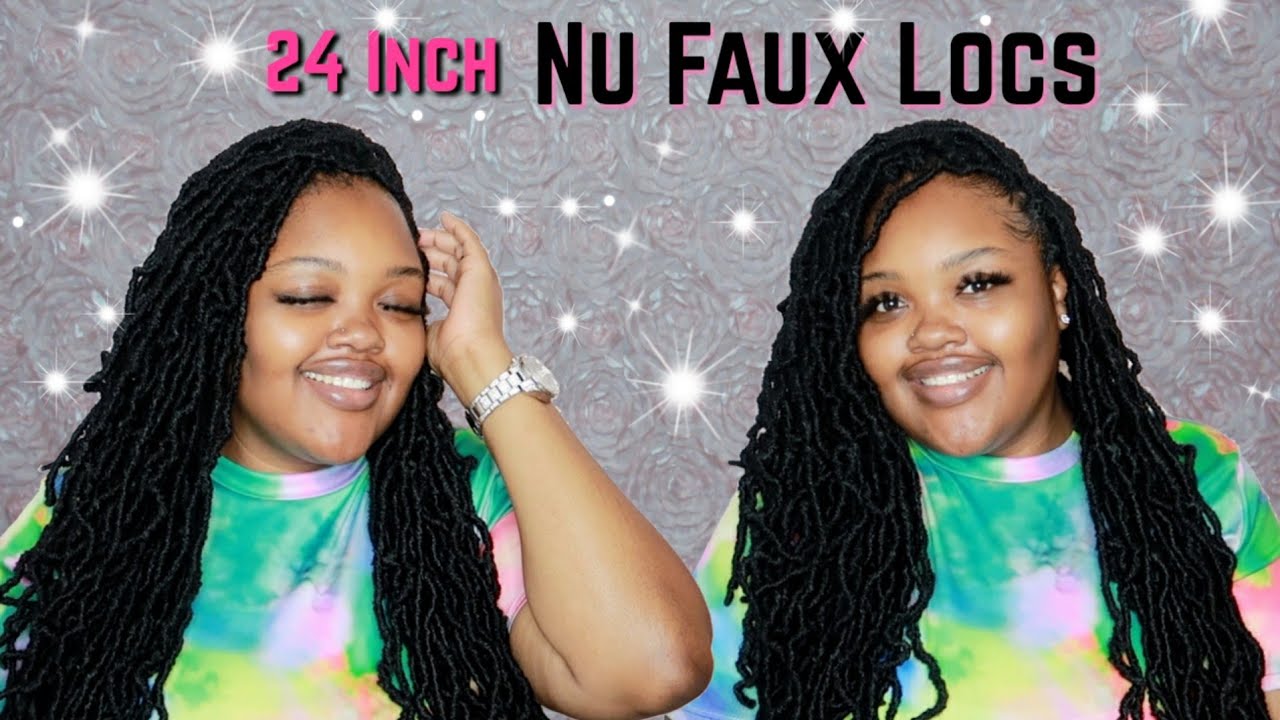 24 Inch Nu Faux Locs | Easy Crochet Style - YouTube
