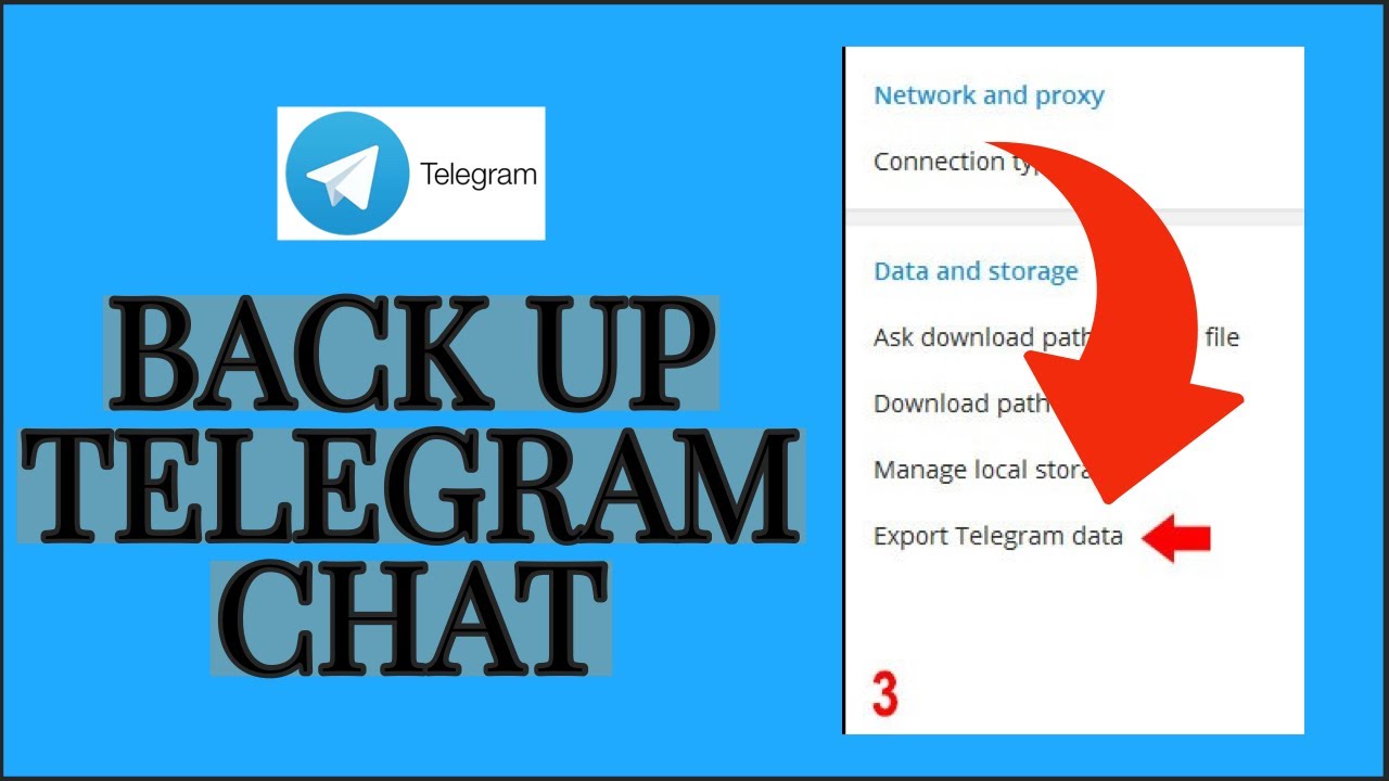 How to Backup Telegram Chats ?Telegram Data Backup 2021 - YouTube