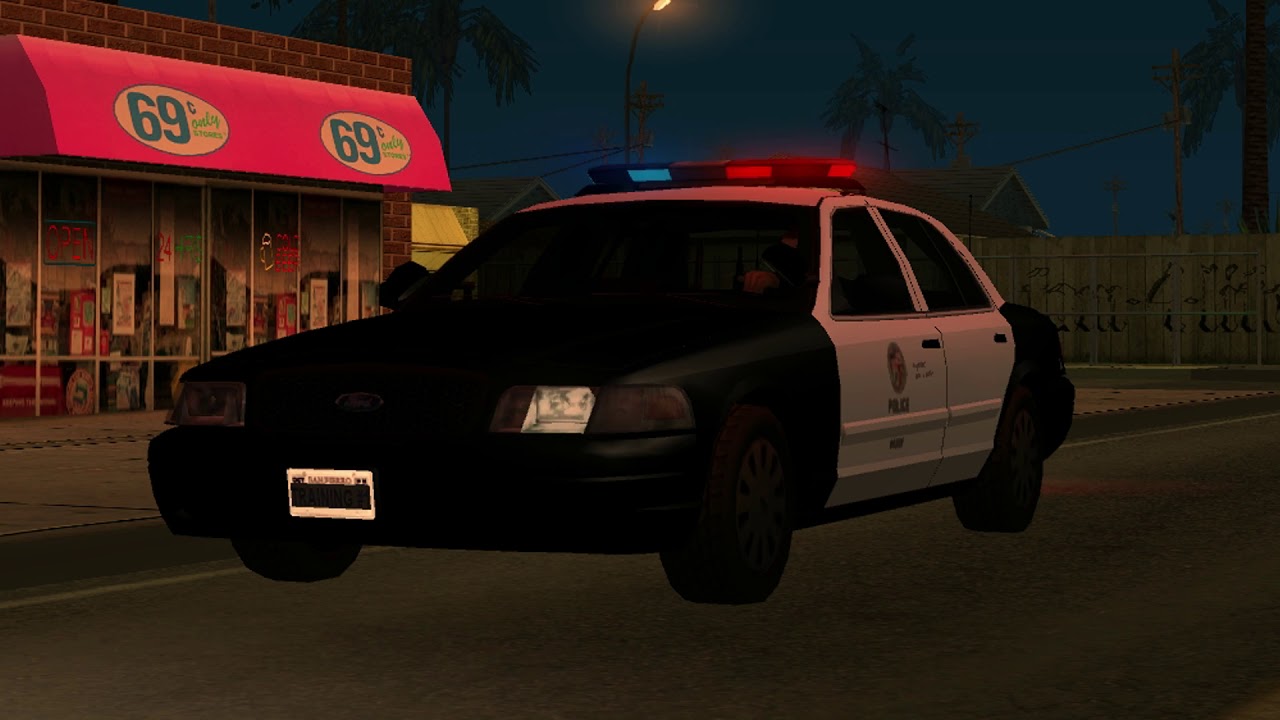 Rumbler police siren mod for GTA San Andears - YouTube