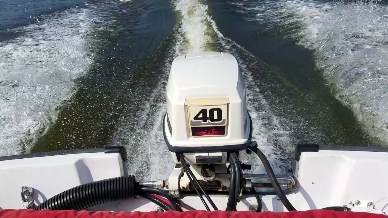 1998 Johnson 40hp Outboard - YouTube
