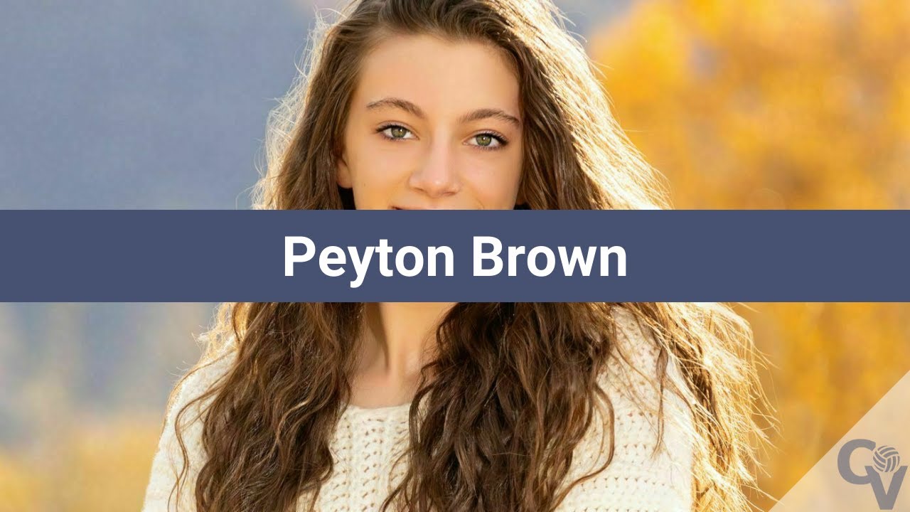 Peyton Brown Volleyball Highlights - CO 2023 - OH. RS. DS - YouTube