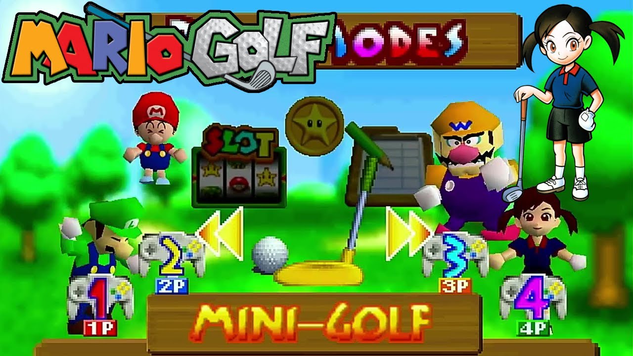 Mario Golf 64 - N64 Online Gamplay w/ Friends - Mini Golf Course 1 ...