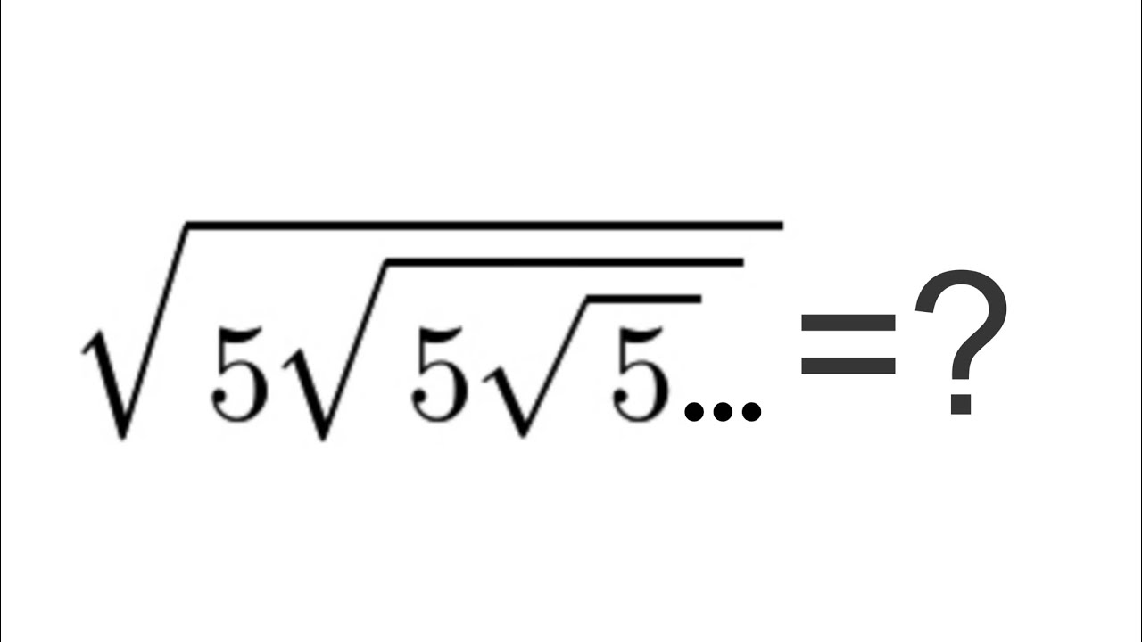 math problem about square roots - YouTube