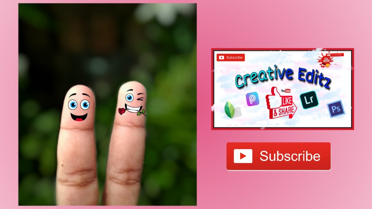 creative emoji editing ideas finger arts|| creative editz|| - YouTube
