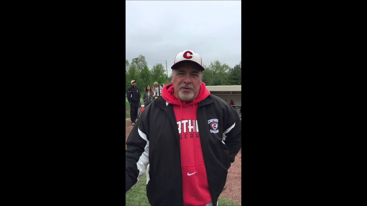 Carthage baseball coach Augie Schmidt. - YouTube
