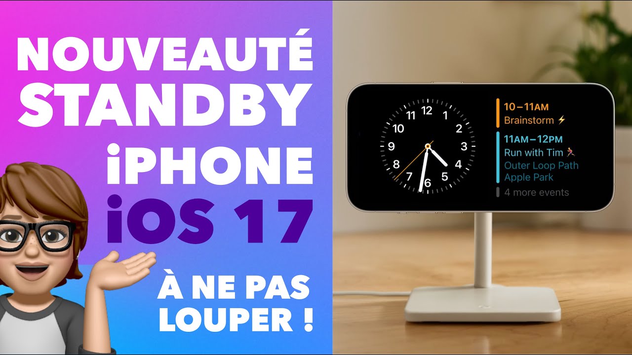 Tout savoir sur StandBy sous iOS 17 • En veille • iPhone - YouTube