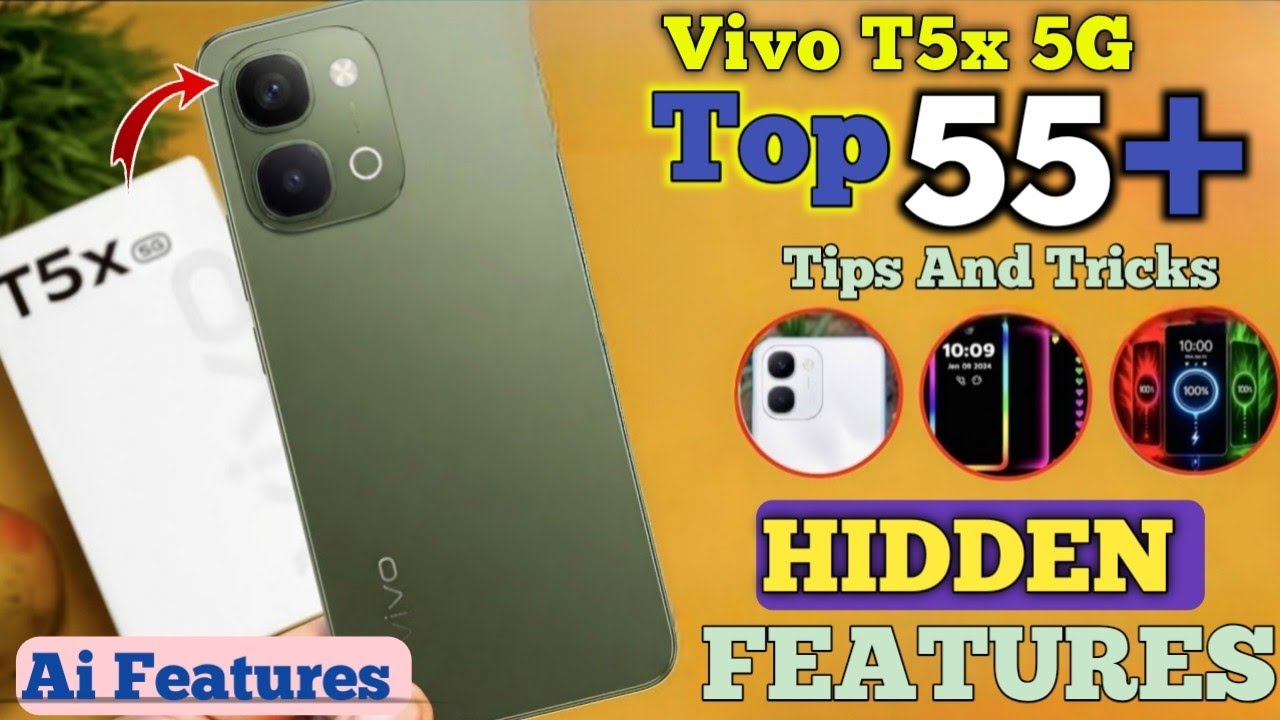 Top 55+ Smart Features Vivo T5x 5g | Vivo T5x 5G Tips And Tricks | Vivo ...