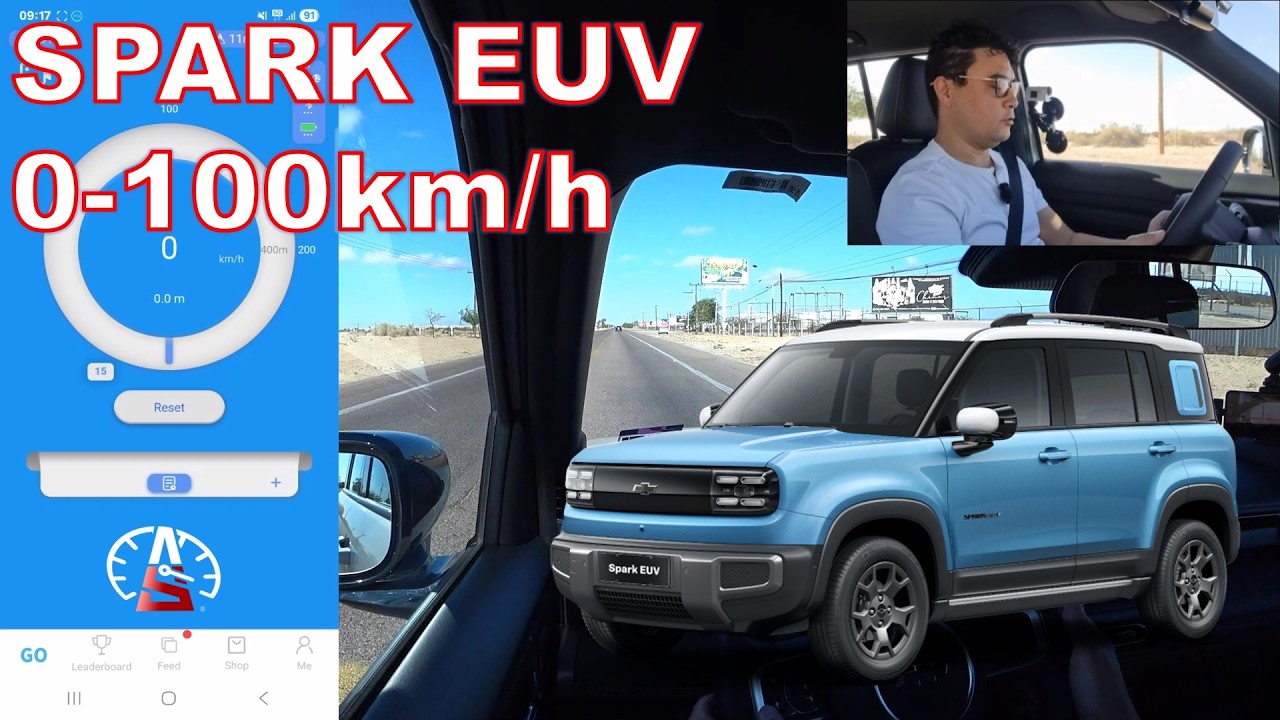 Chevrolet Spark EUV 0 a 100km/h (0-62MPH) y Frenado #dragy - YouTube