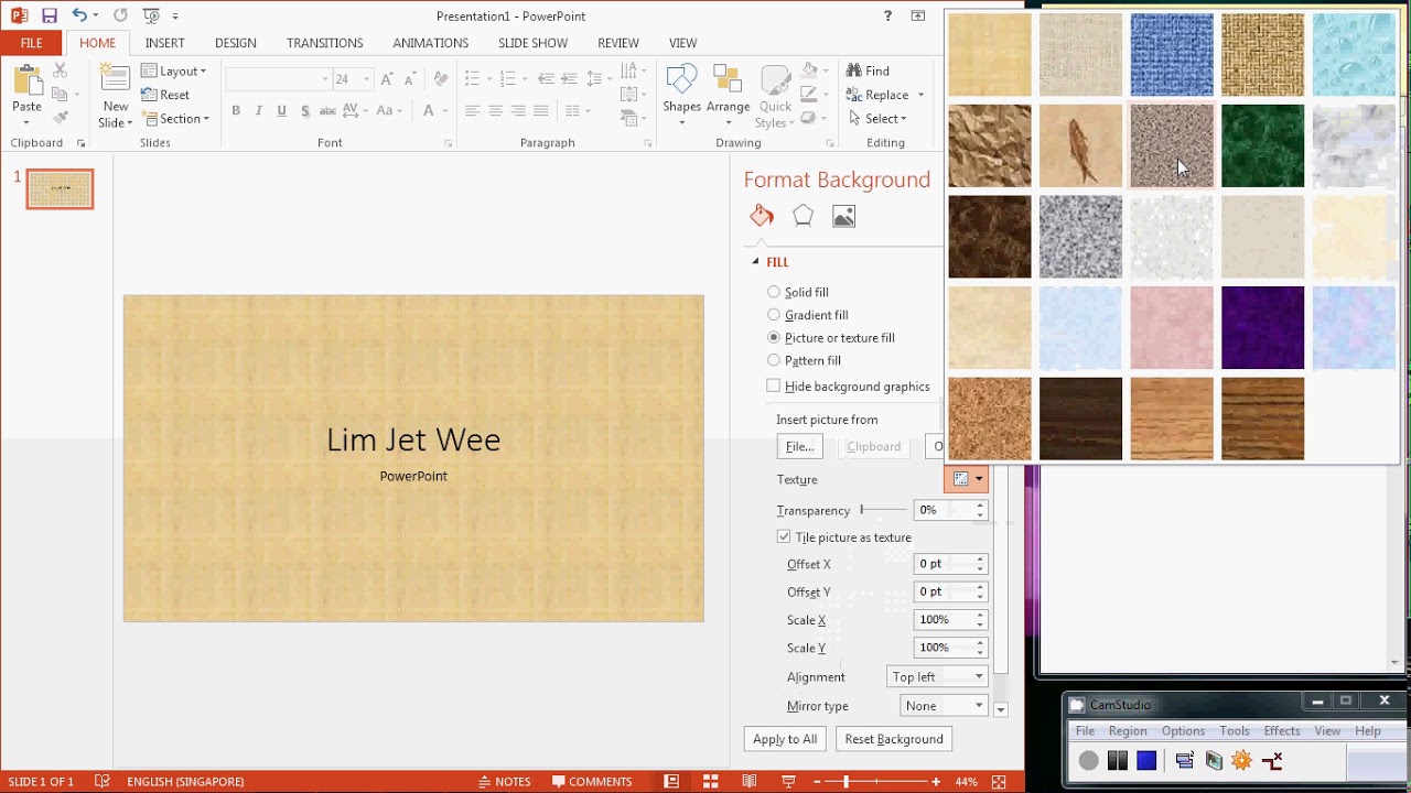 Microsoft PowerPoint - Format Background - YouTube