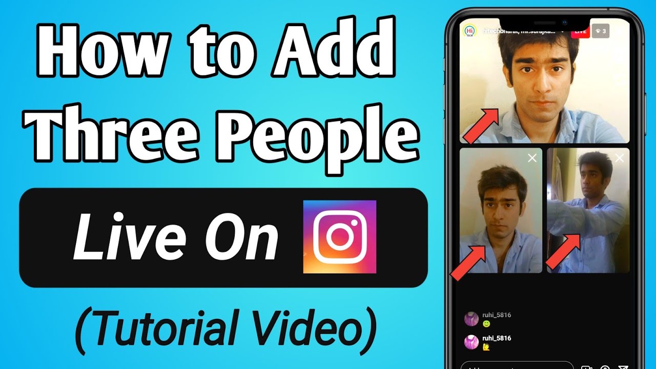 How to Do Instagram Triple Live || How to Add Three people Live on ...