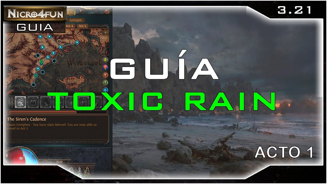 PoE - Guía Ranger Raider Toxic Rain - Acto 1 - YouTube