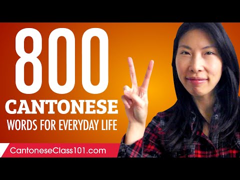 800 Cantonese Words for Everyday Life - Basic Vocabulary #40