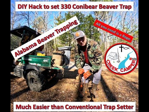 Alabama Outdoorsman Woodsman Showing DIY 330 Conibear Beaver Trap ...