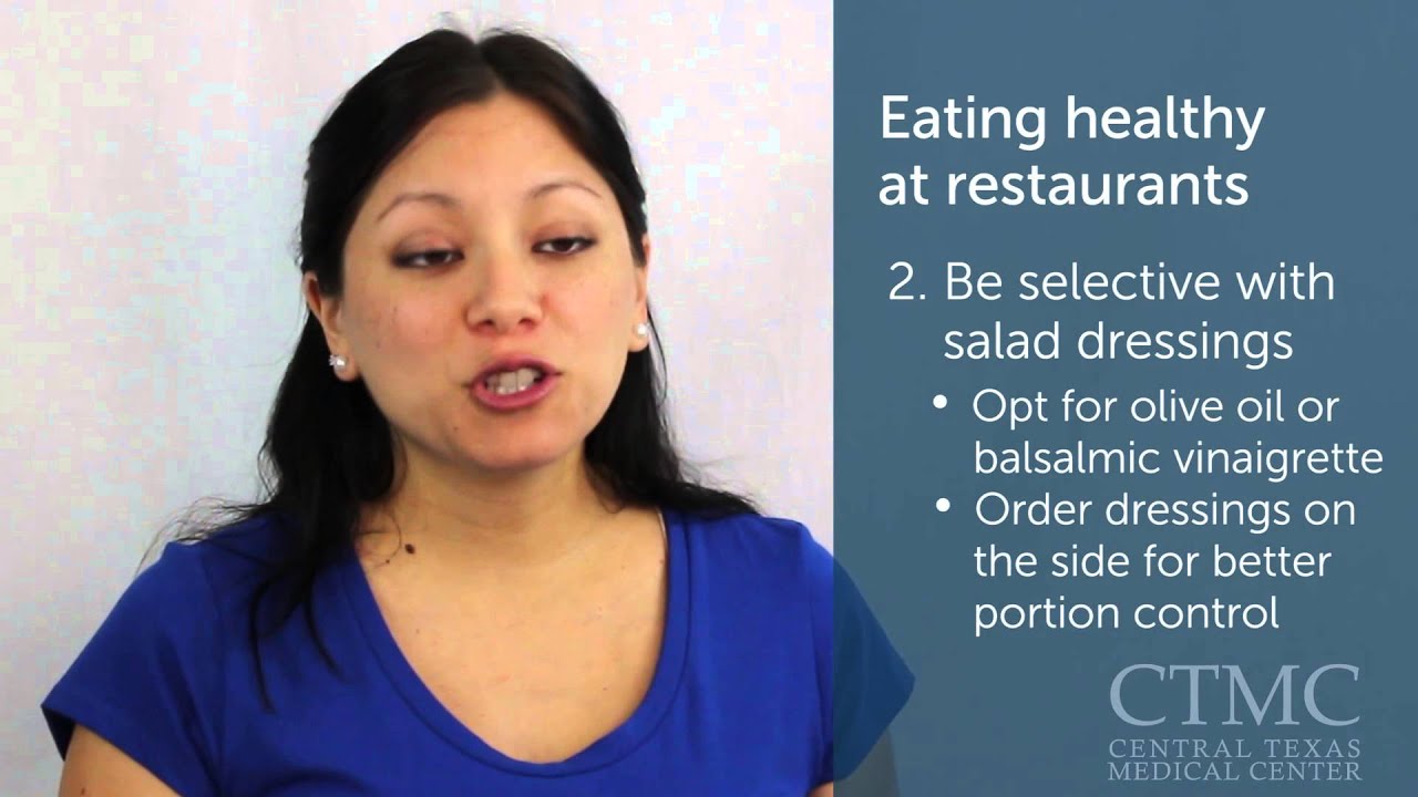 5 Tips for eating healthy at restaurants - YouTube