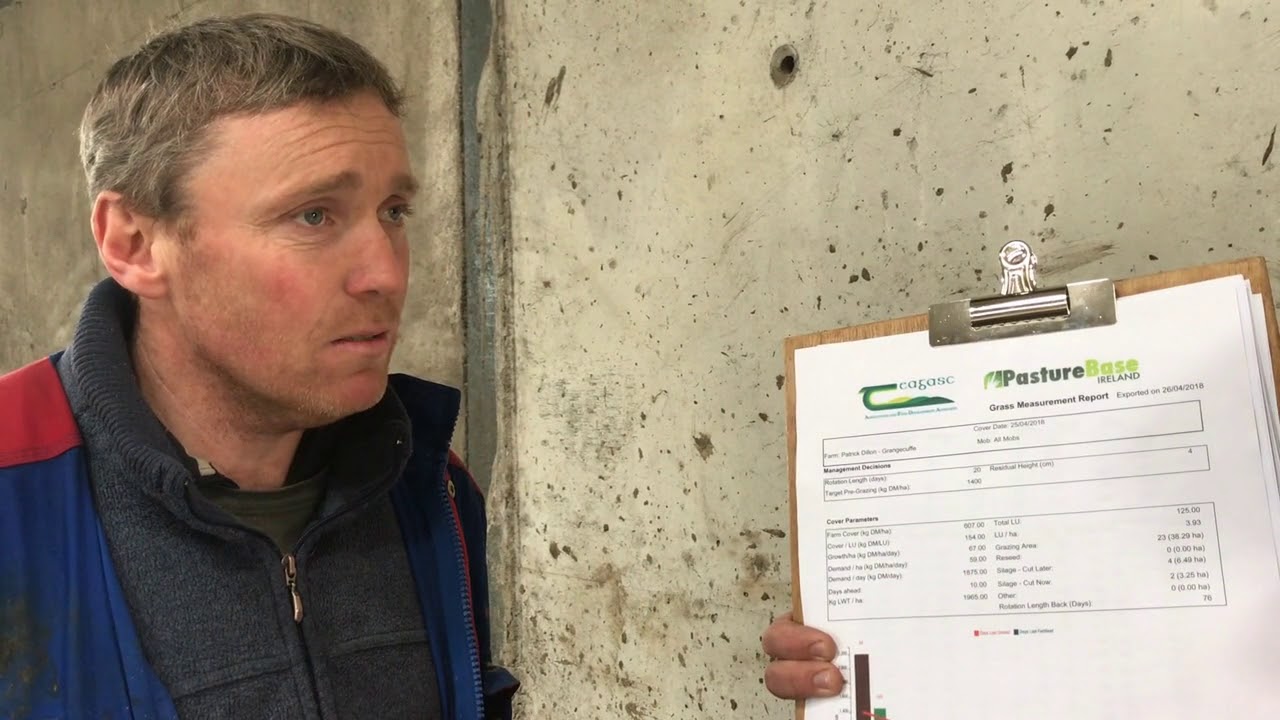 Glanbia / Teagasc Monitor Farmer Pat Dillon - Grass Update No. 3 - YouTube