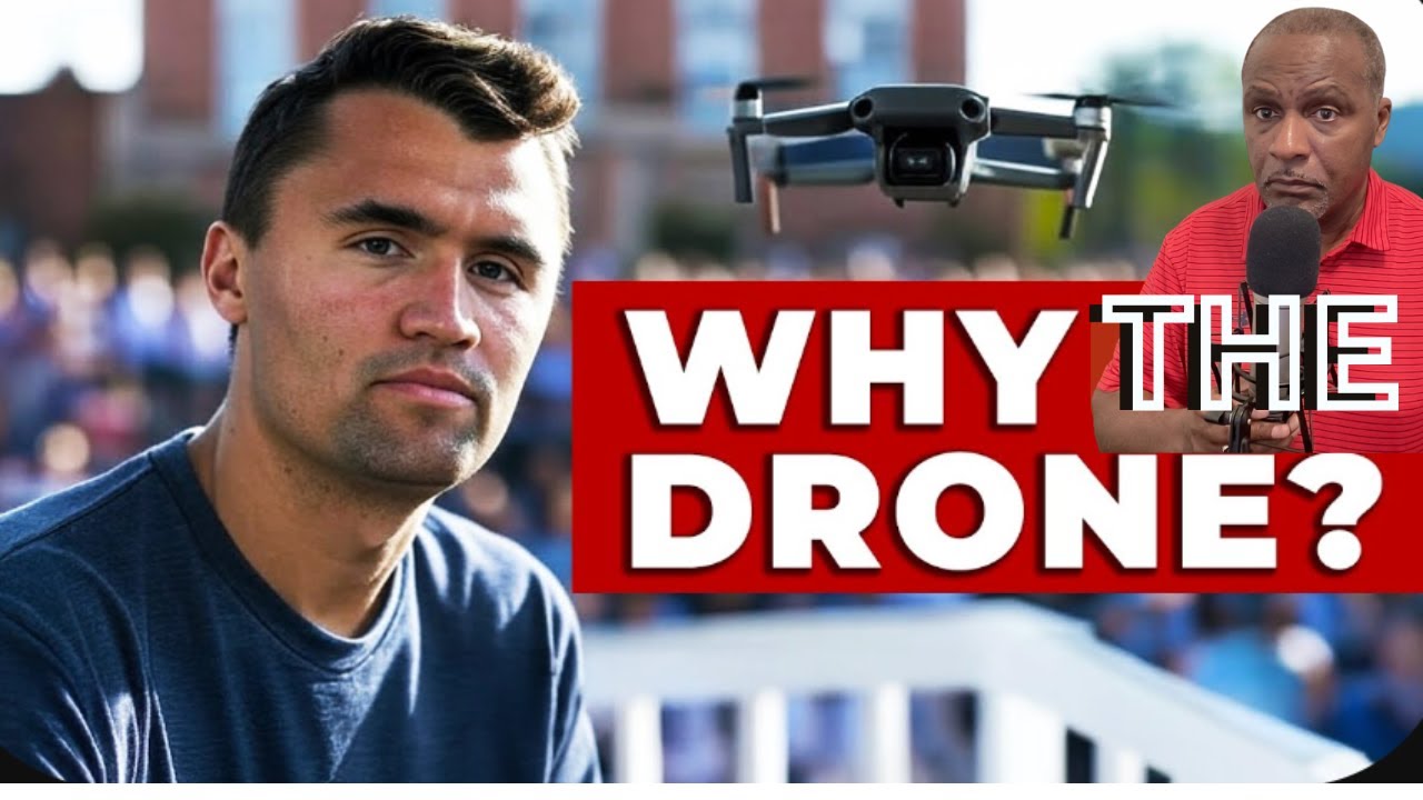 Strange Drone Cuts News Feeds Before Charlie Kirk's Shooting? - YouTube