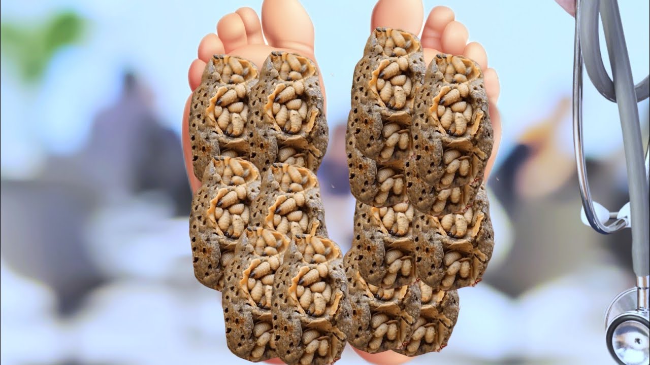 ASMR Treat severe leg foot & Remove parasitic leeches 🦵| Deep treatment ...