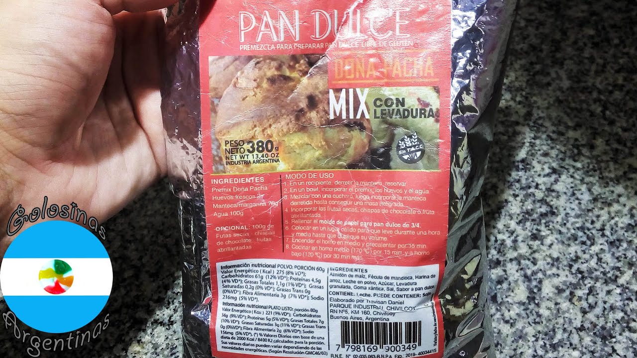 Doña Pacha Premezcla para Pan Dulce Libre de Gluten - Sin T.A.C.C ...