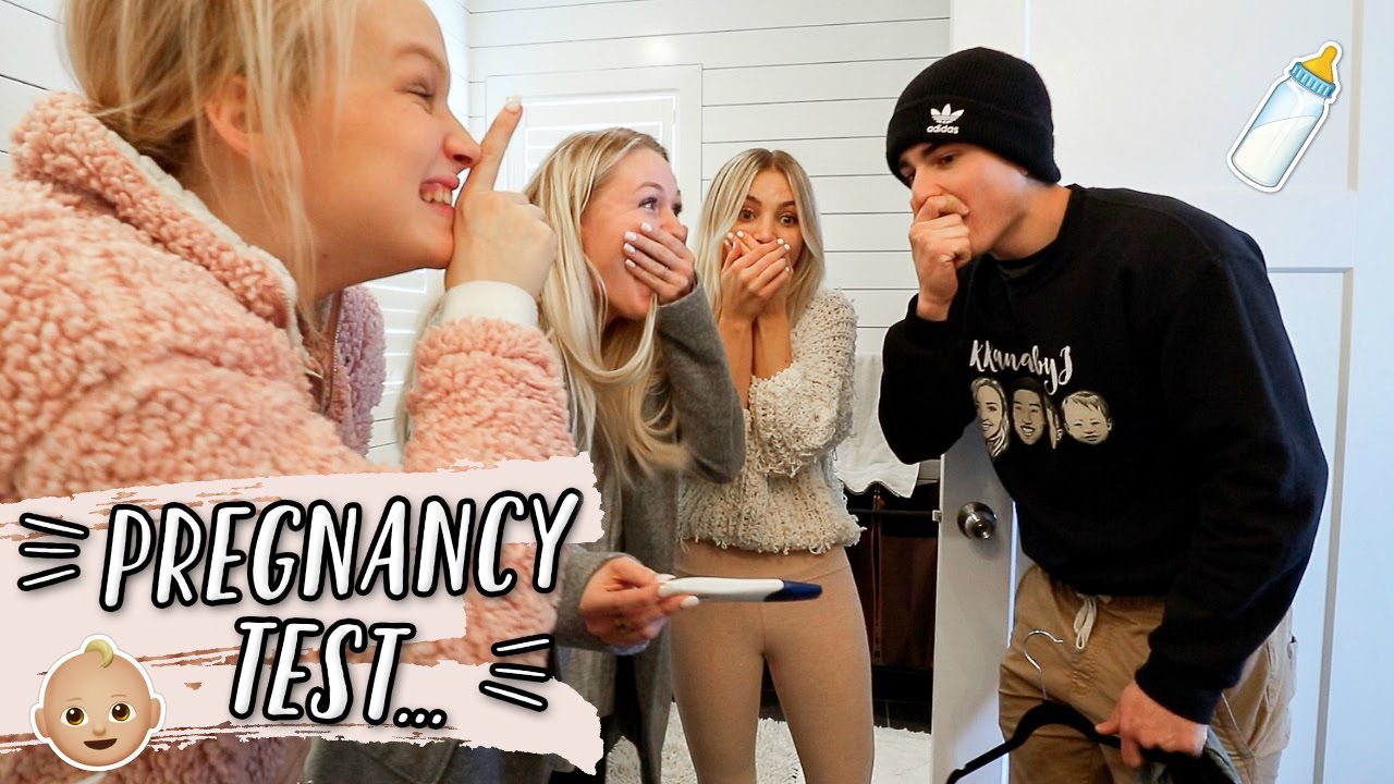 Surprise Pregnancy Test Reaction 4093