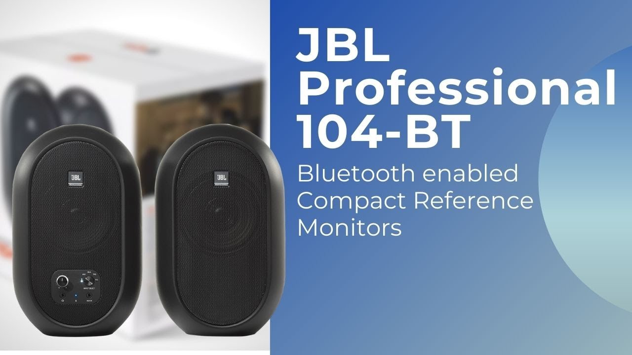 JBL 104-BT Bluetooth Enabled Compact Reference Monitors - Quick Look ...