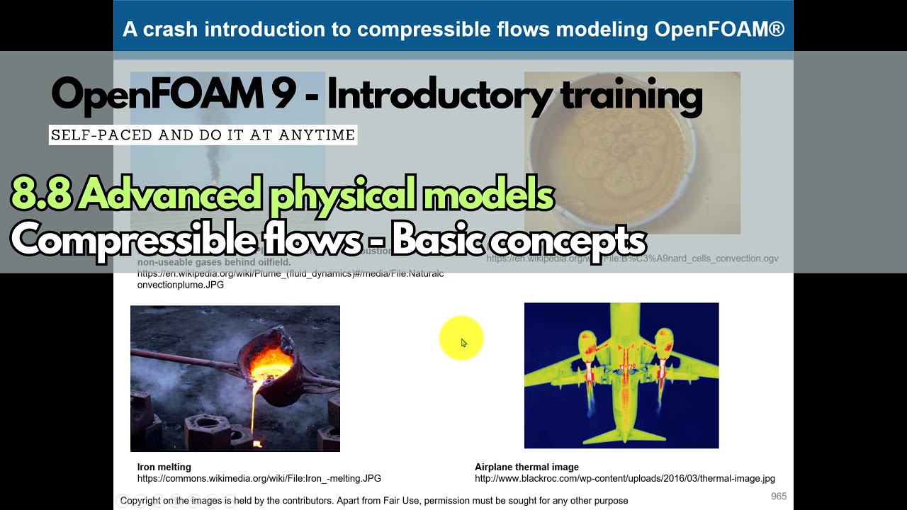 8.8 Module 8 - Advanced physics - Compressible flow #openfoamtraining ...
