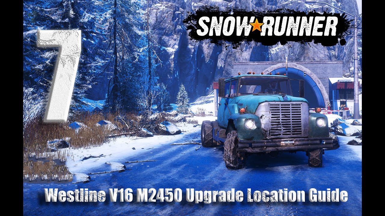 Snowrunner - EP7- Westline V16 M2450 Engine Upgrade Location - YouTube