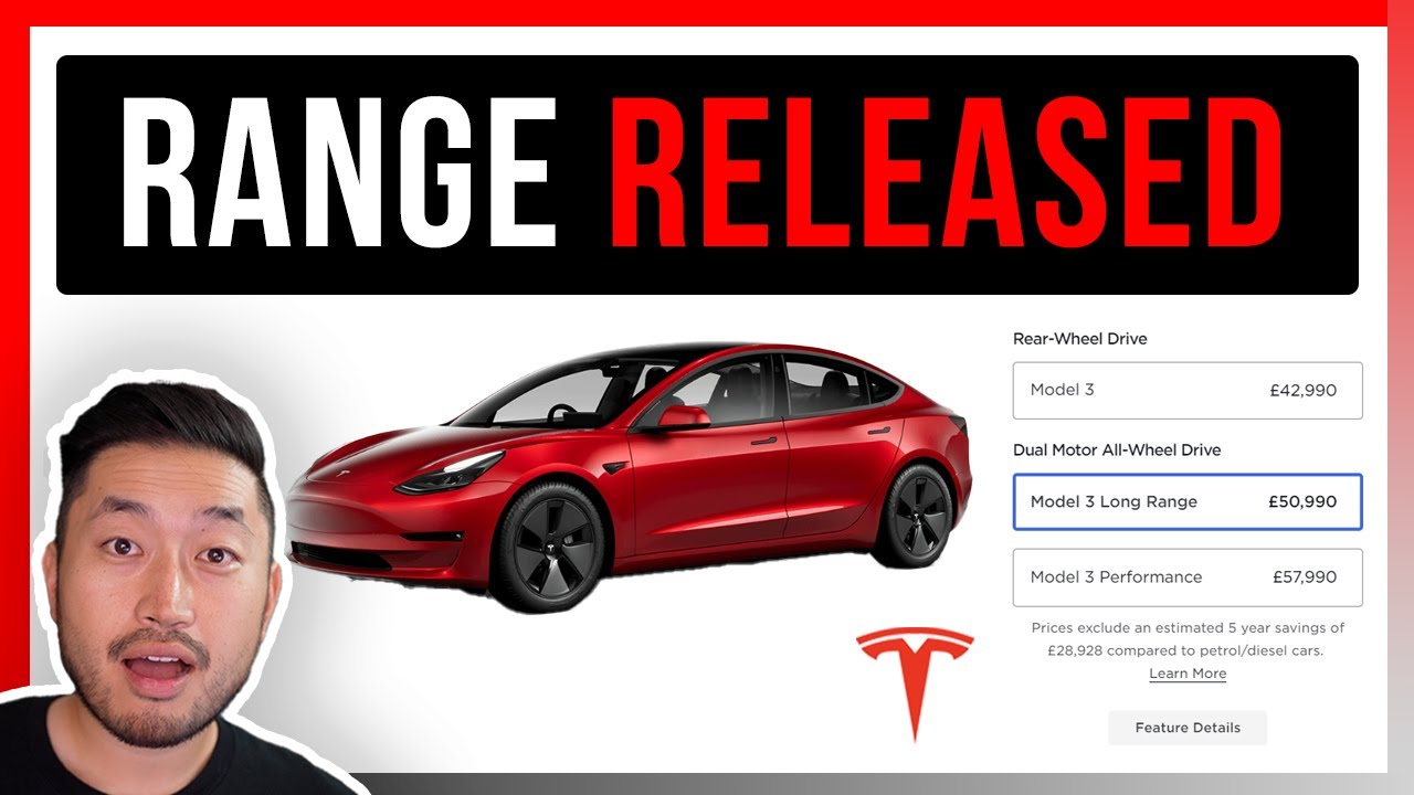 New Model 3 Long Range Range Released | Highland? - YouTube
