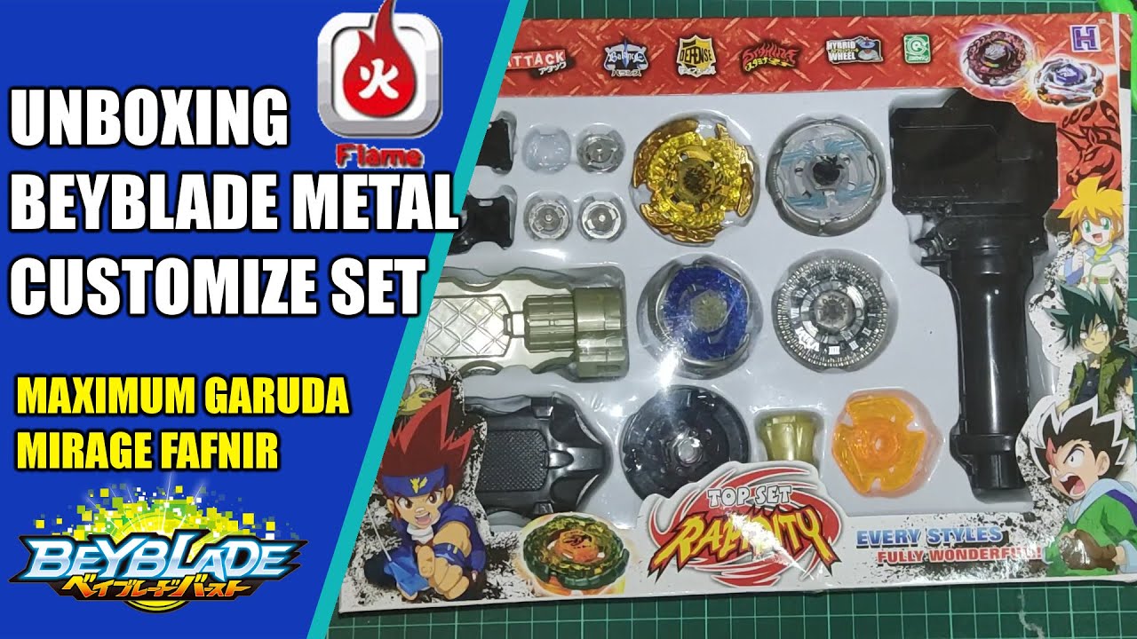 Unboxing Bootleg Beyblade Metal Maximum Garuda Mirage Fafnir Flame ...