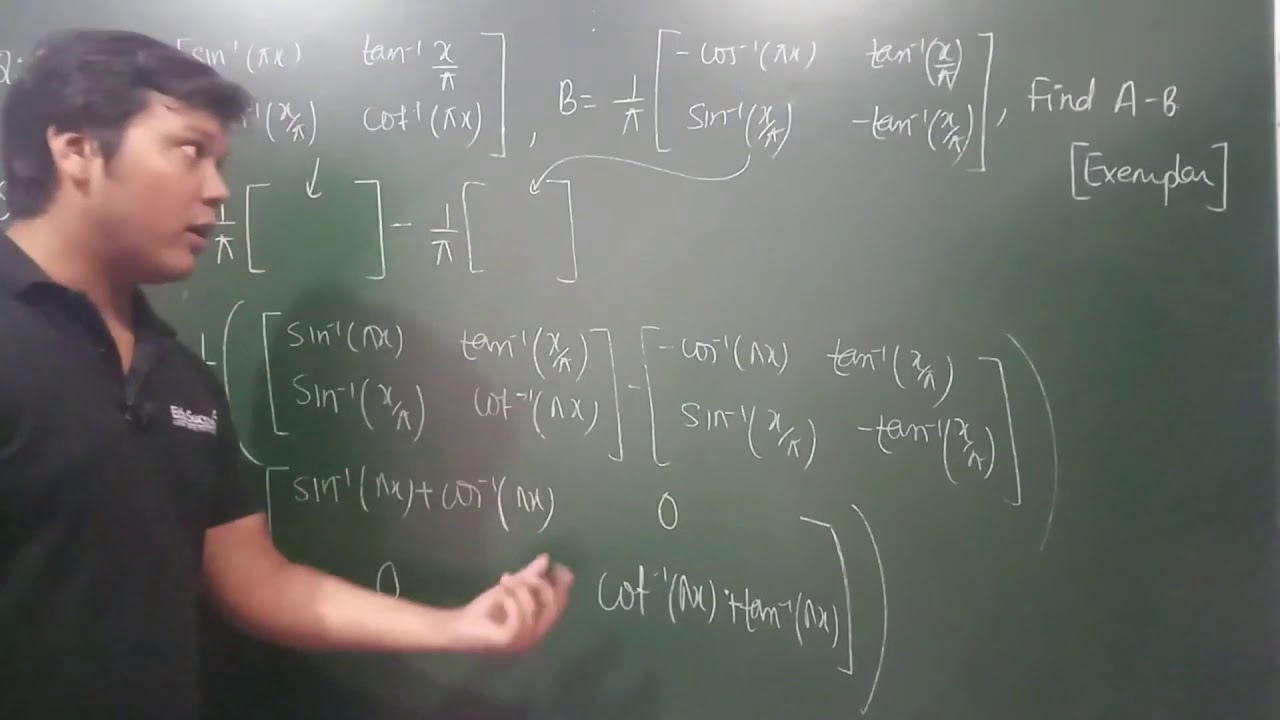 23. Matrices - Operations on Matrices Example 5 - YouTube