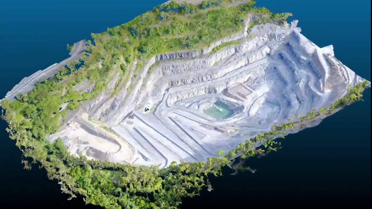 Mt Coot-Tha Quarry Point Cloud animation using CloudCompare - YouTube