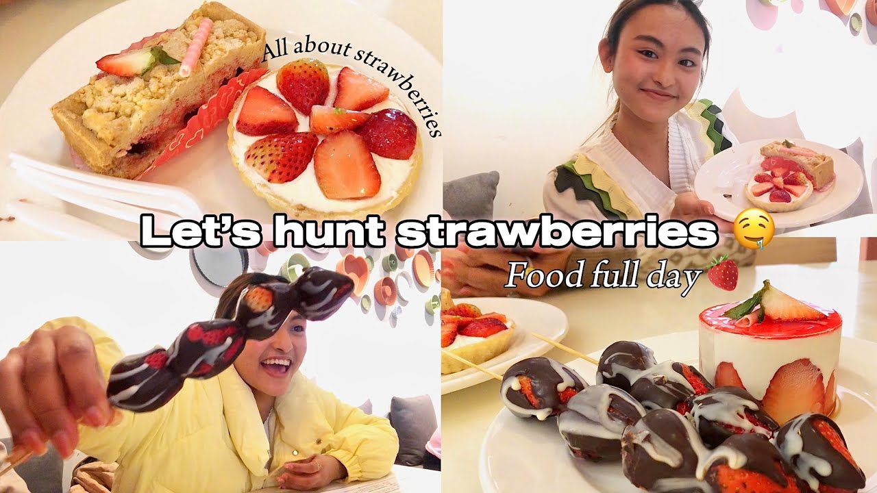 Exploring the delightful world of strawberry market🍓| VLOG - YouTube