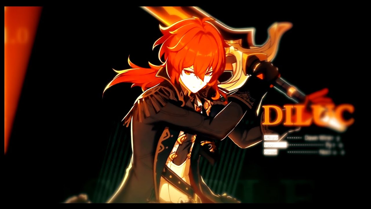 Diluc edit - After Dark - YouTube