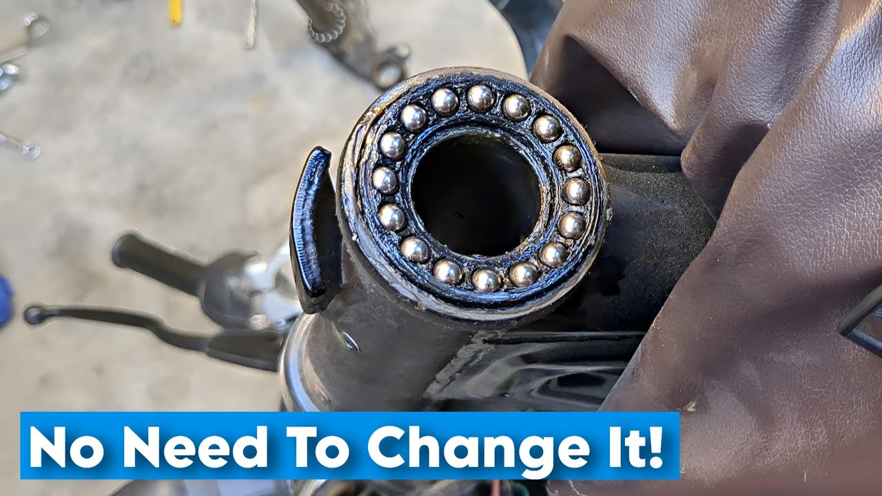 Motorcycle Hard Steering Solution | Handle Cup Cones Replacement ...