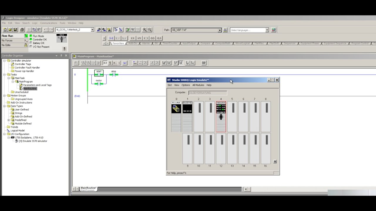 Introduction of Studio 5000 Logix Emulate - YouTube