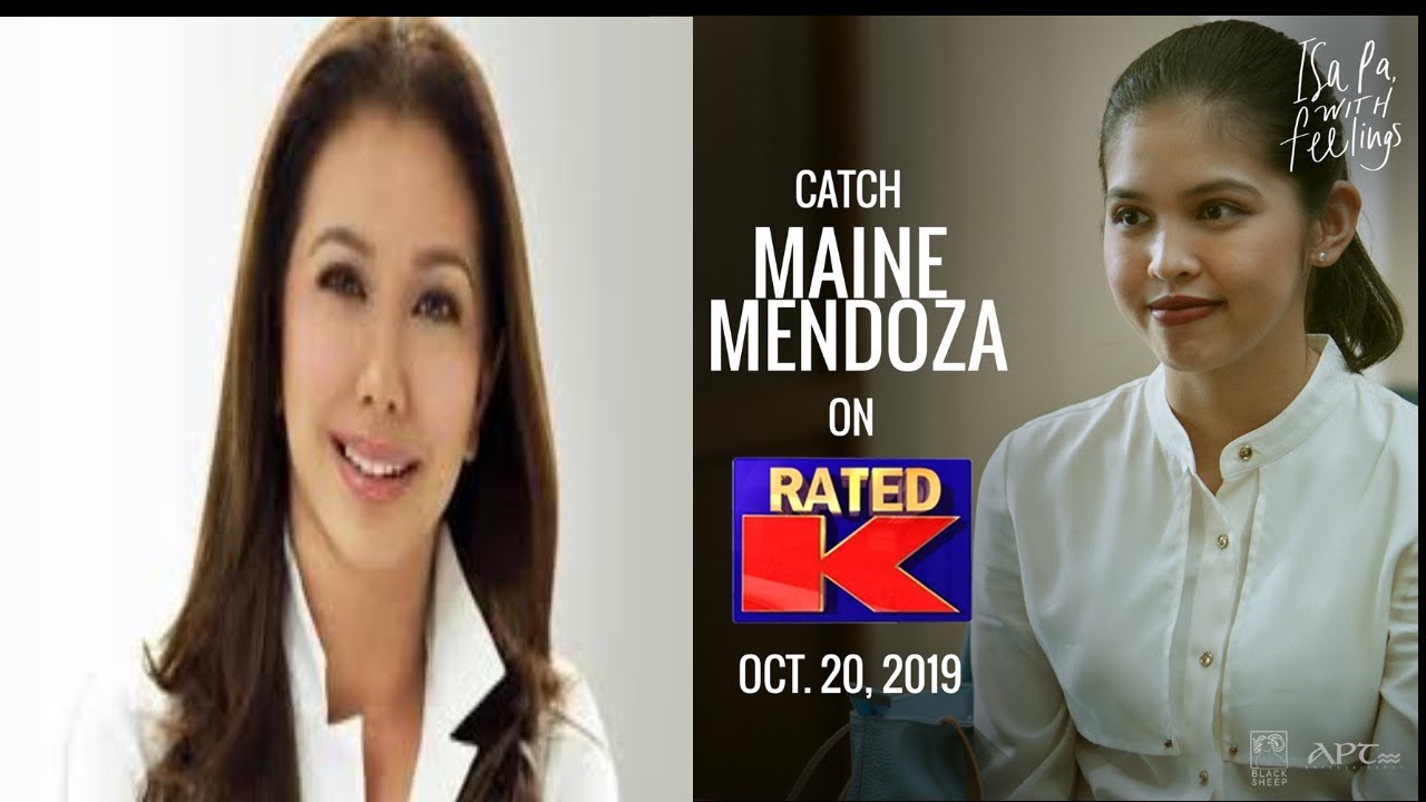 LATEST UPDATES MAINE MENDOZA & KORINA SANCHEZ INTERVIEW IN RATED K ...